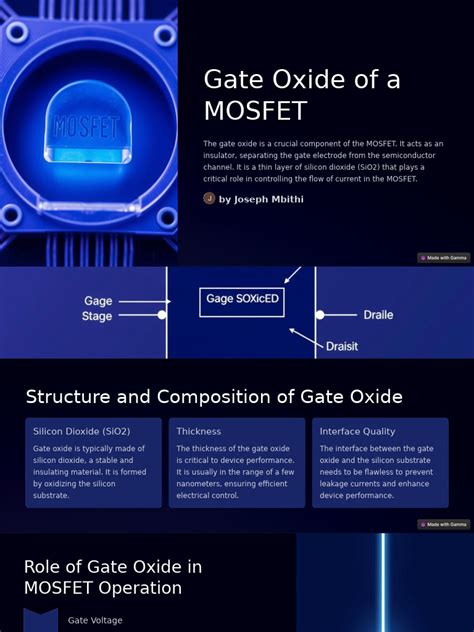 Gate Oxide Of A Mosfet Pdf Field Effect Transistor Mosfet