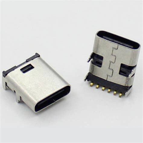 USB 20C F 06 L12 0 USB Type C Jack 6 Way SMT Right Angle