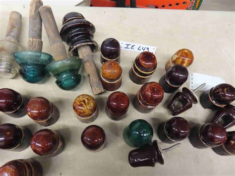 30 Glass Insulators And Crate Mcsherry Auction Service Ltd