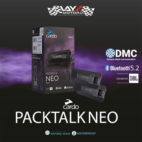 CARDO PACKTALK NEO BLUETOOTH INTERCOM Layz Motor
