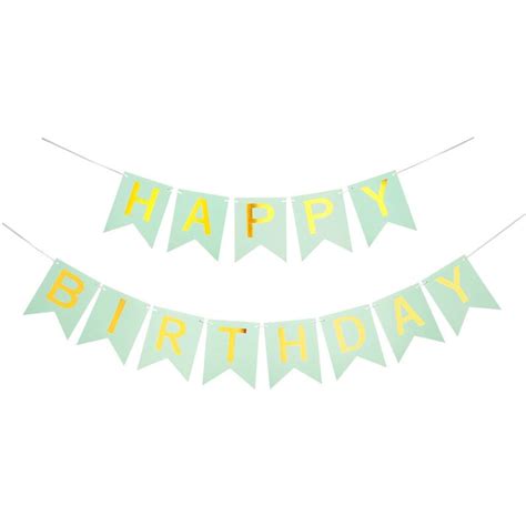 Happy Birthday Bunting Banner Luxury Pastel Card And Foil Etsy