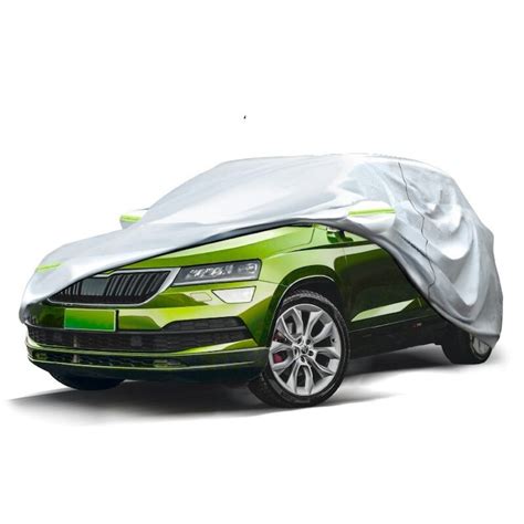 Външно покривало за кола водоустойчиво 3 слоя с джобове за огледала ципове на вратите и