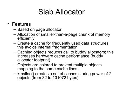 Linux Kernel Memory Allocators Ppt