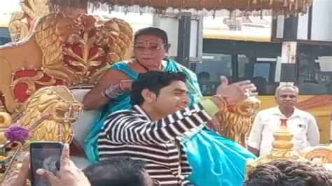 नेपानगर में प्रसिद्ध पंडवानी गायिका तीजन बाई को नारी शक्ति सम्मान