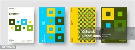 Template Latar Belakang Geometris Desain Brosur Kreatif Tata Letak