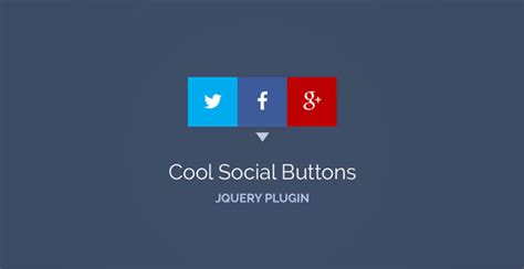 Cool Social Buttons Jquery Plugin Designbeep