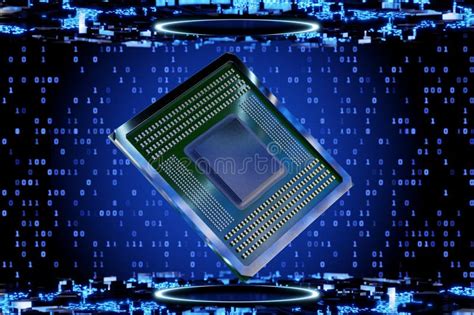 Central Processor On An Electronic Board New Microprocessor Abstract