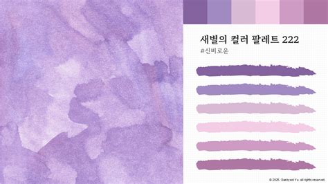[powerpoint Color Palette Free Download] 새별의 컬러 팔레트 222 신비로운 Saebyeols