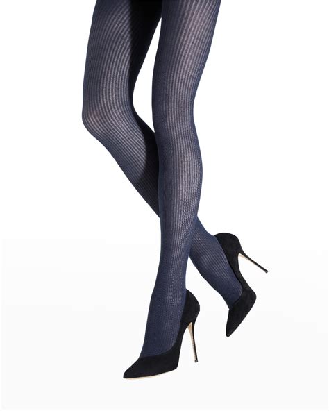 Emilio Cavallini Patchwork Sheer Lace Tights Neiman Marcus