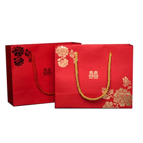 仙缘创意回礼袋婚庆结婚礼品袋喜糖袋子手提袋大中小号纸袋包邮 虎窝淘