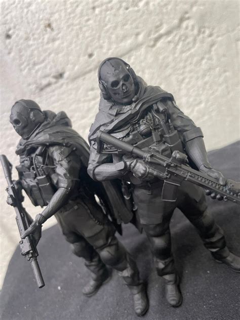 Simon Ghost Riley Figure Fan Art Mw2 3d Etsy