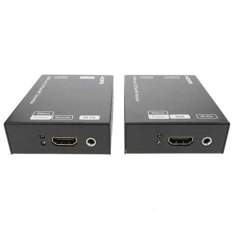 Extensor HDMI Prolongador FullHD p a través de cable ethernet Cat e Cat m Tx y Rx