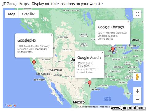 JT Google Maps Display Multiple Locations On Your Map JoomTut