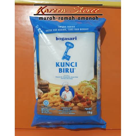 Jual Tepung Terigu Merk Kunci Biru Premium Kemasan Kg Shopee Indonesia
