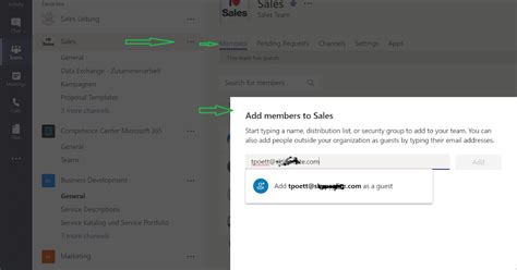 Teams Guest User Access Via ADD Management