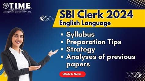 Sbi Clerk 2024 I English Language I Preparation And Startegy For Prelim