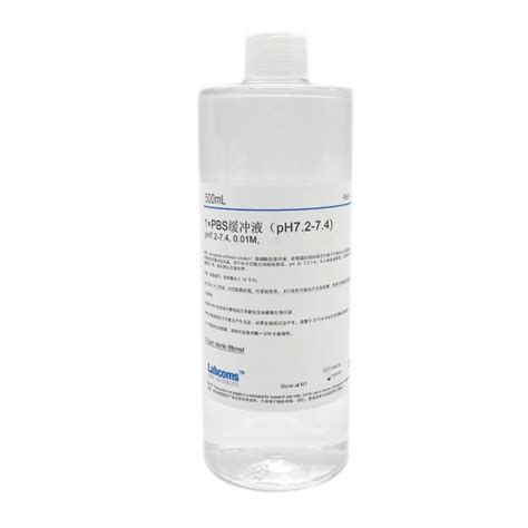 Pbs Phosphate Buffer Saline Ph72 74 Sterile 500ml Customizable Spot