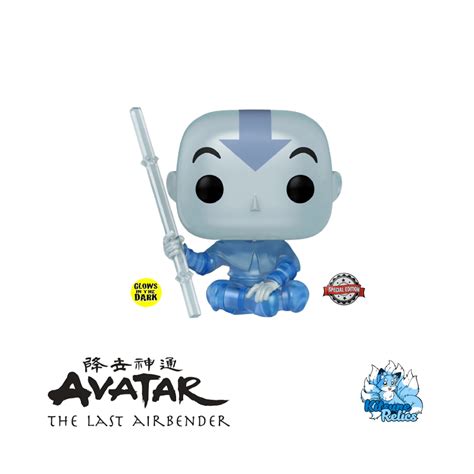 Funko Avatar The Last Airbender Spirit Aang Gitd 940 Kitsune