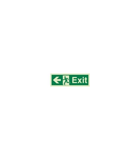 Direction Signs Photoluminescent Pvc Exitt Running Man Symbol