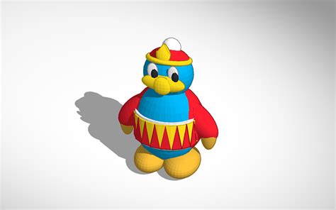 3d Design King Dedede The Obvious King Wip Tinkercad