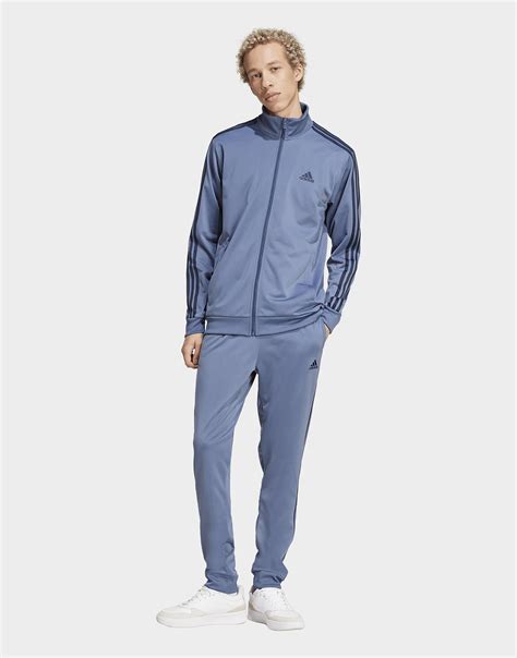Adidas Basic 3 Streifen Tricot Trainingsanzug Jd Sports Deutschland