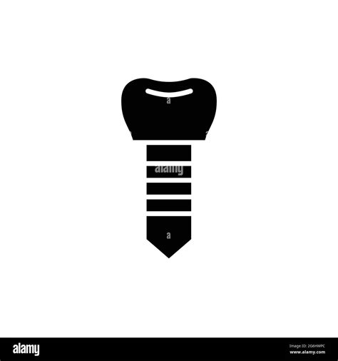 Artificial Tooth Color Line Icon Isolated Vector Element Outline Pictogram For Web Page