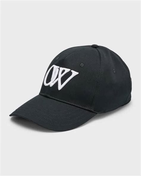 Off White Mens Ow Drill Cotton Baseball Cap Neiman Marcus