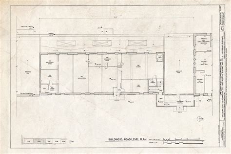 Blueprint Building D Road Level Plan San Quentin State Prison
