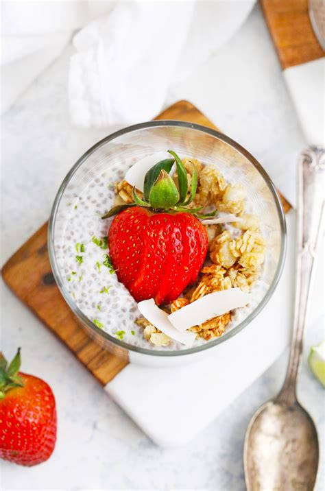 Coconut Lime Chia Pudding • One Lovely Life