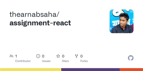 GitHub Thearnabsaha Assignment React