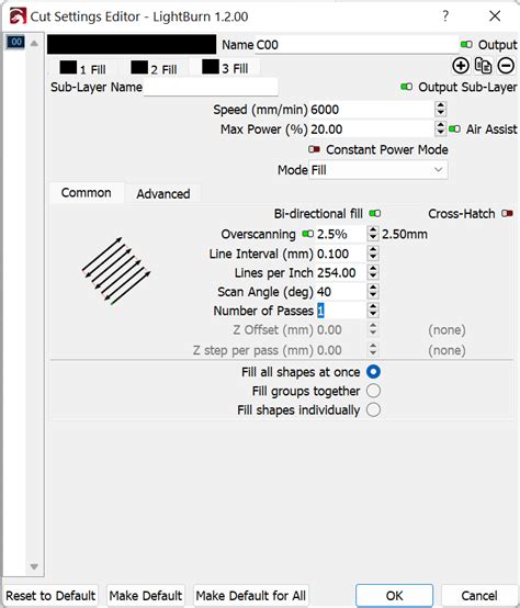 Different Scan Angles For Different Pass LightBurn Software Questions LightBurn Software Forum
