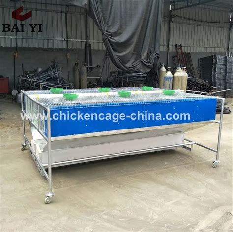 Easy Clean Rabbit Cage In Kenya Farm With Plastic Rabbit Cage Trays