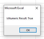 Vba Isnumeric Vs Isnumber Compared With Four Examples