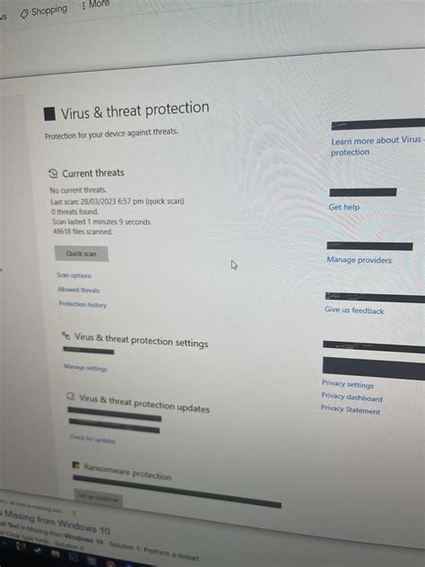 Wierd Text Windows 10 Rantivirus