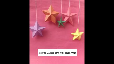 How To Cut A Perfect Star I How To Make 3d Star For Your Christmas
