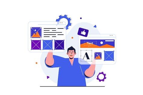 Premium Vector Freelance Working Modern Flat Concept For Web Banner