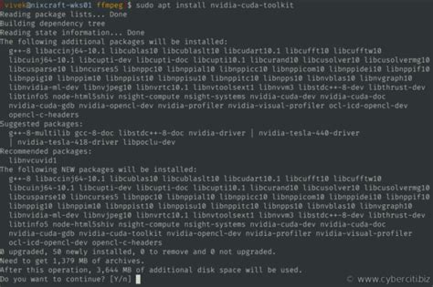 How To Install FFmpeg With NVIDIA GPU Acceleration On Linux NixCraft