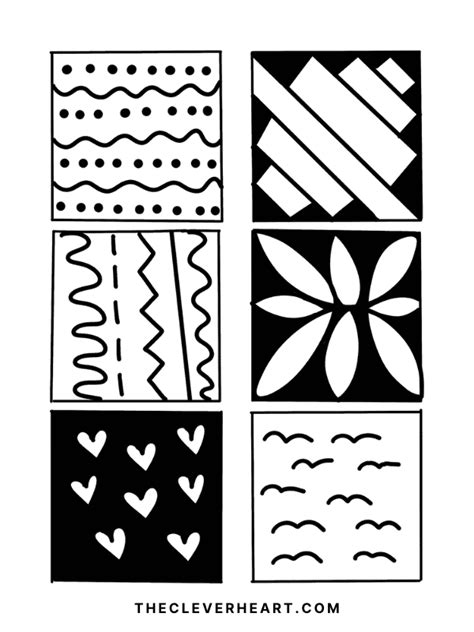 100 Cool Easy Patterns To Draw The Clever Heart
