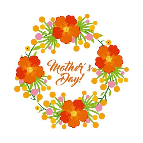 Diseño del día de las madres felices Vector Premium