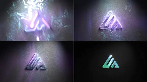 墙上霓虹灯标志wall Neon Logo Ae模板 黑鲸网 让灵感多点时间自由释放