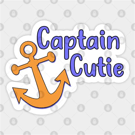 Captain Cutie Boat Life Sticker Teepublic