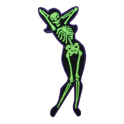 Sexy Arms Up Pose Skeleton Girl Chick Lady Kreepsville