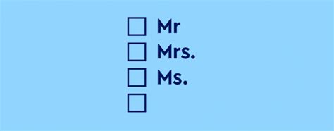 What Is The Gender Neutral Form Of Mr And Mrs