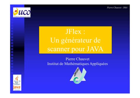 Jflex Un Générateur De Scanner Pour Java