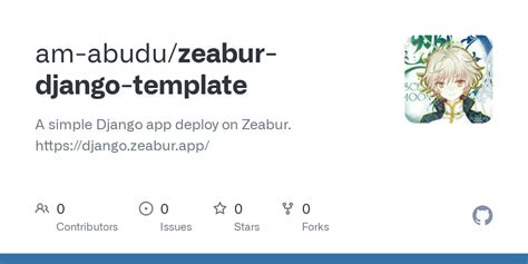 GitHub Am Abudu Zeabur Django Template A Simple Django App Deploy On