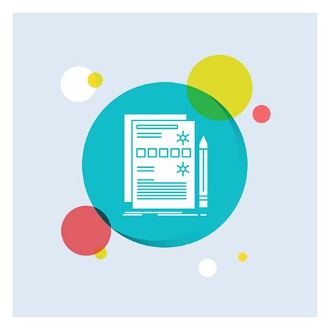 Component Data Design Hardware System White Glyph Icon Colorful