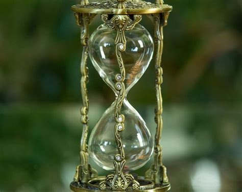 Rose And Crystal Brass Urn Fillable Hourglass Etsy