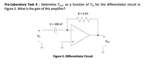 Pre Laboratory Task 4 ﻿ Determine Vout ﻿as A