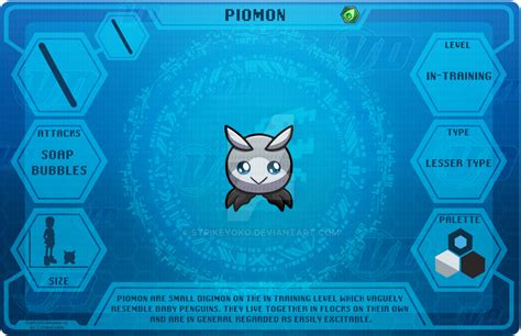 [digimon Vd] Piomon Digidex By Strikeyoko On Deviantart