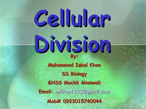 Cellular Reproduction Ppt